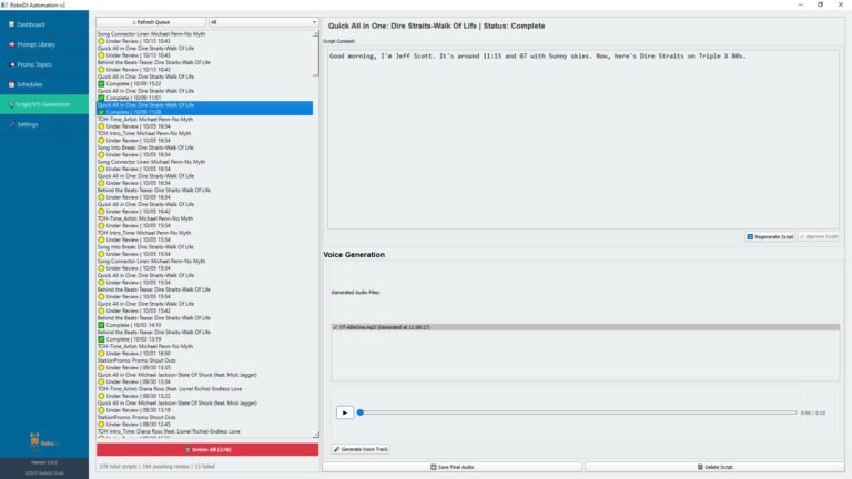 RoboDJ-AI Voice Track Automation System – RadioDJ Dude Studio